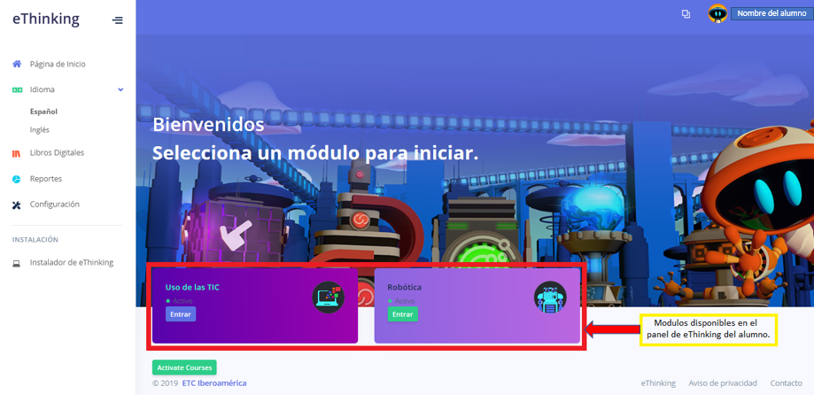 7.1.7- Registro de alumnos y activación de materiales en eThinking para ...