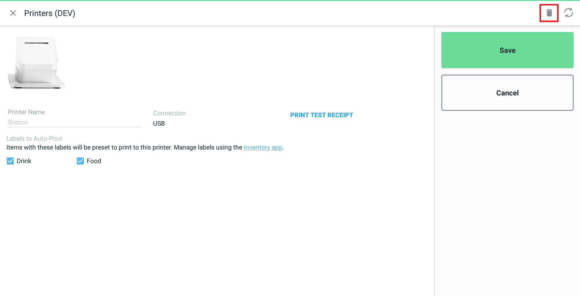 How to remove a printer from your Clover Kiosk?