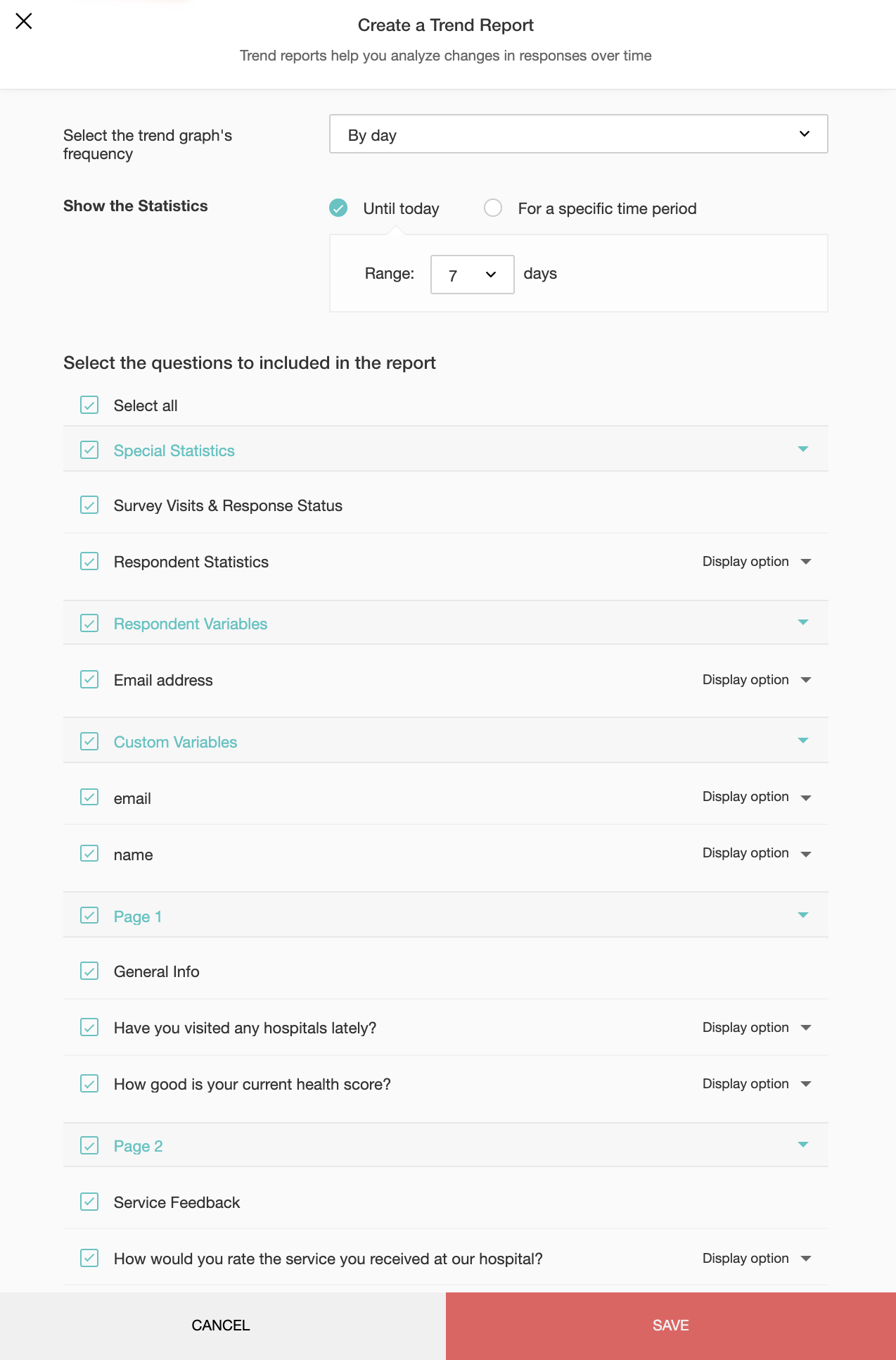 Create Trend Reports With Zoho Survey - Online Help Guide