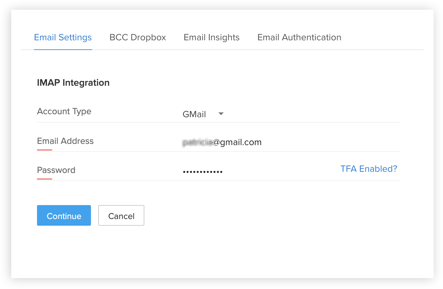 Zoho Recruit | Configure IMAP Account