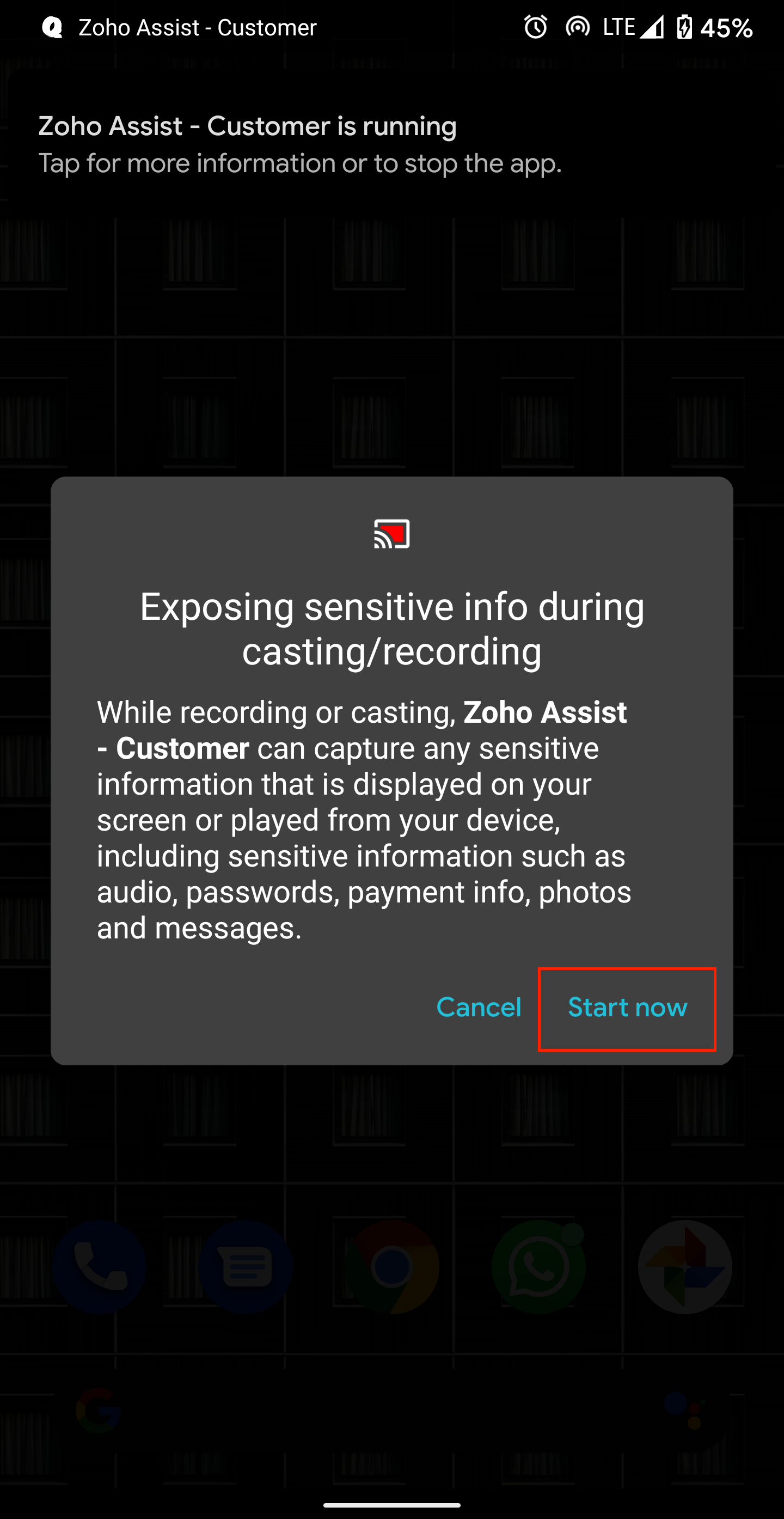 To bulk deploy Zoho Assist application