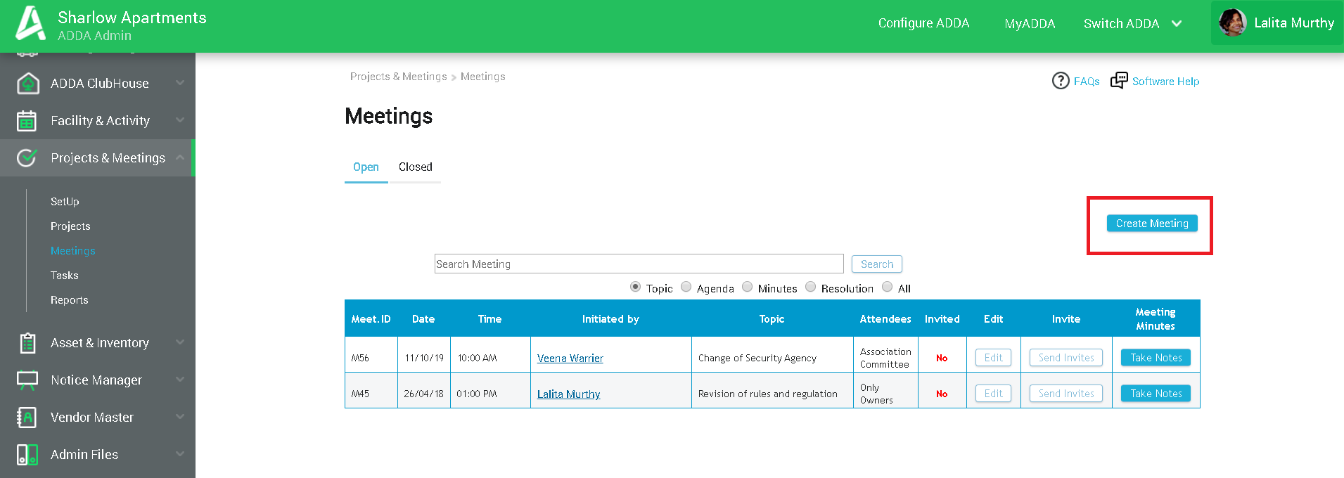 How to get started with Projects & Meetings Module? (Workflow)