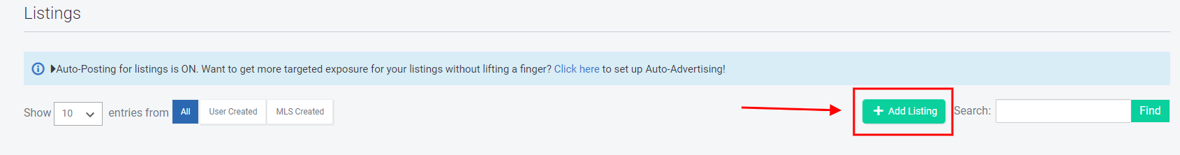 How do I add a listing manually?