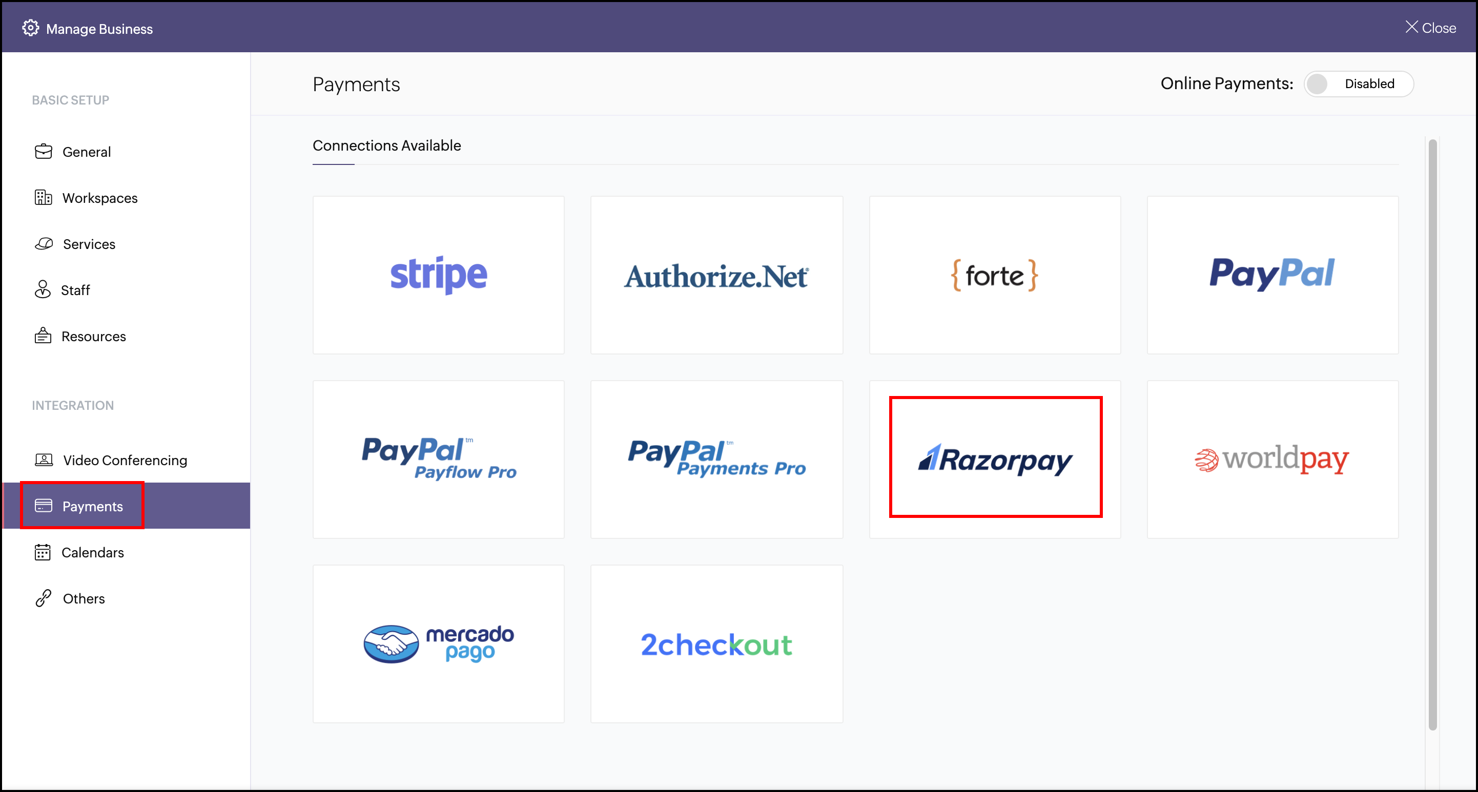 Razorpay Payment Integration