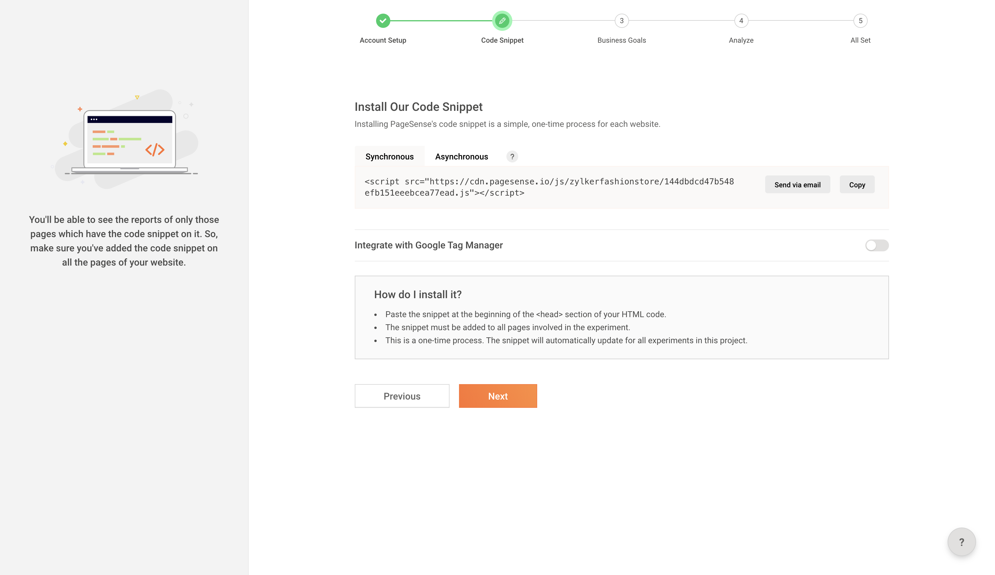 How to setup your Zoho PageSense account | Help Guide.