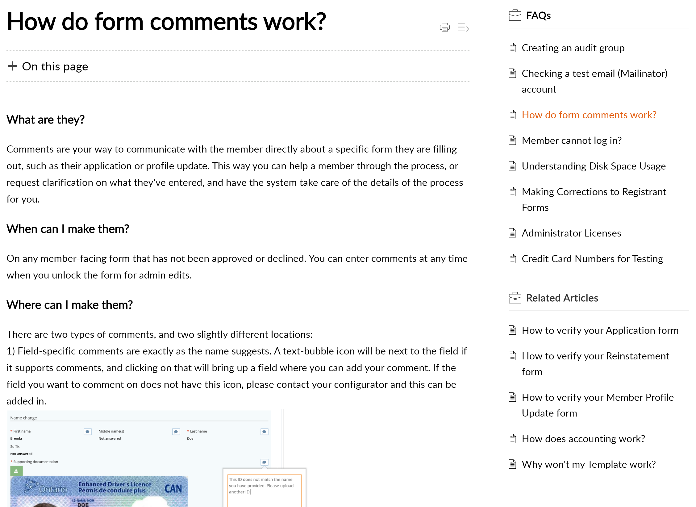 How to use the help desk
