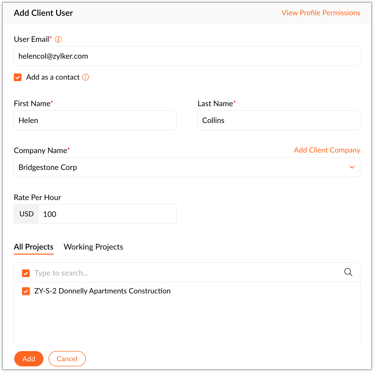 Convert a Contact to Client User