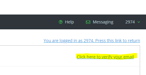 Adding and Verifying Your Email Address