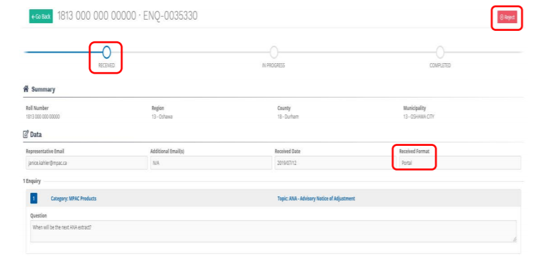 How to Reject My Work Objects