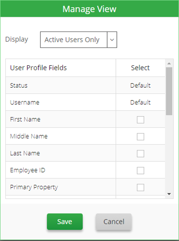Customizing the User Administration Dashboard