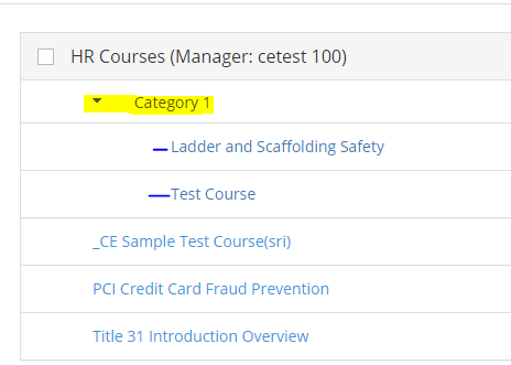 Creating a Course Catalog