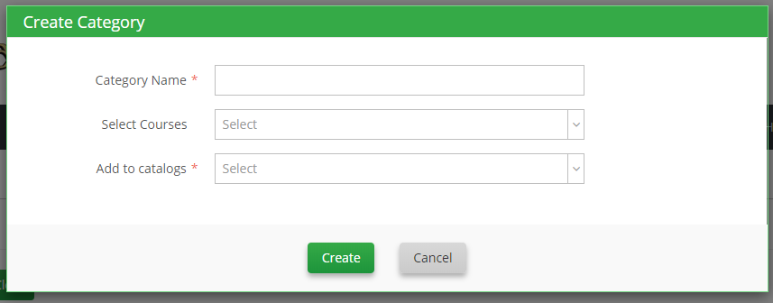 Creating a Course Catalog