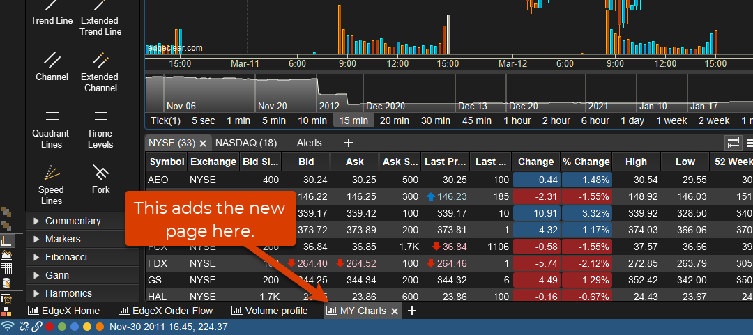 Create a New Layout Within EdgeProX