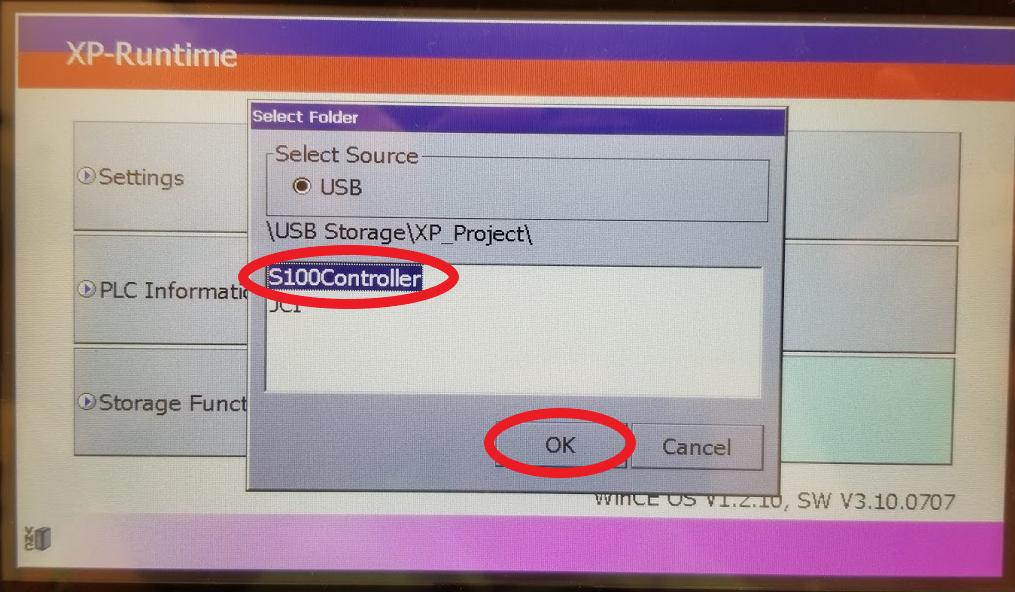 Solution Square : How to load an HMI program from a USB stick