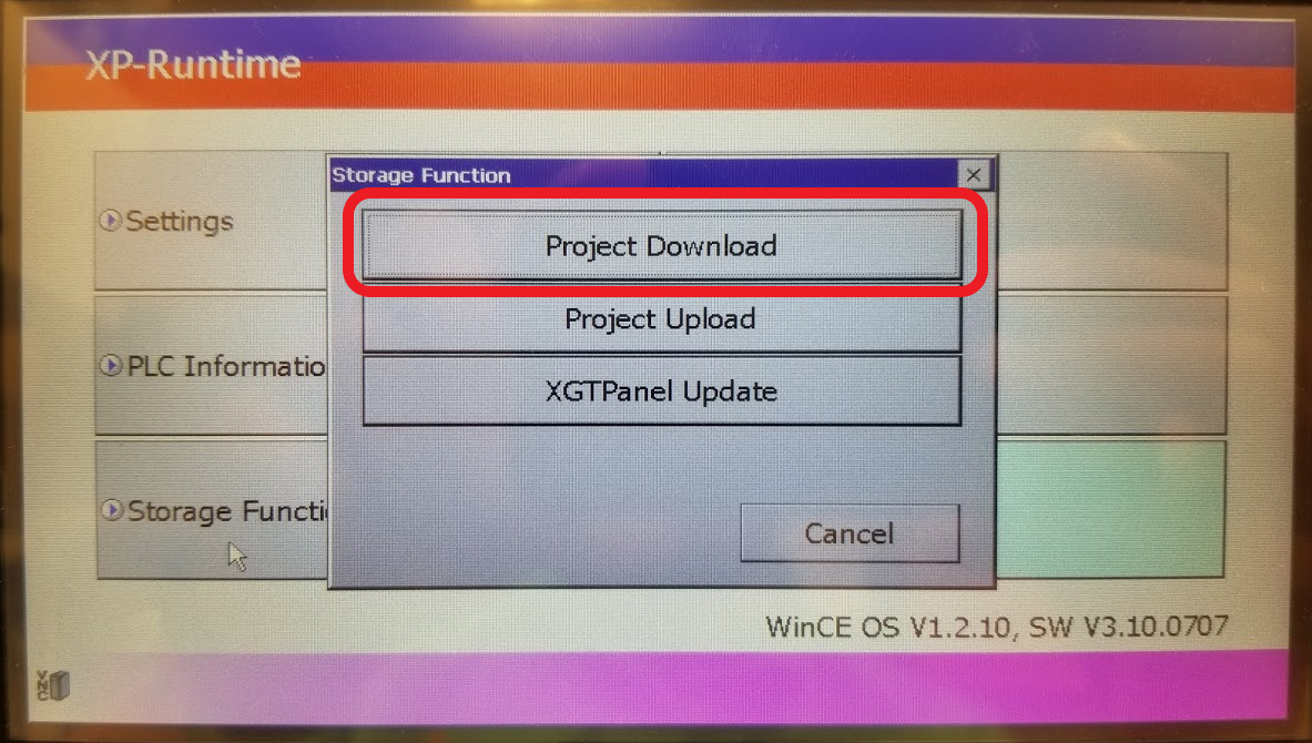 Solution Square : How to load an HMI program from a USB stick