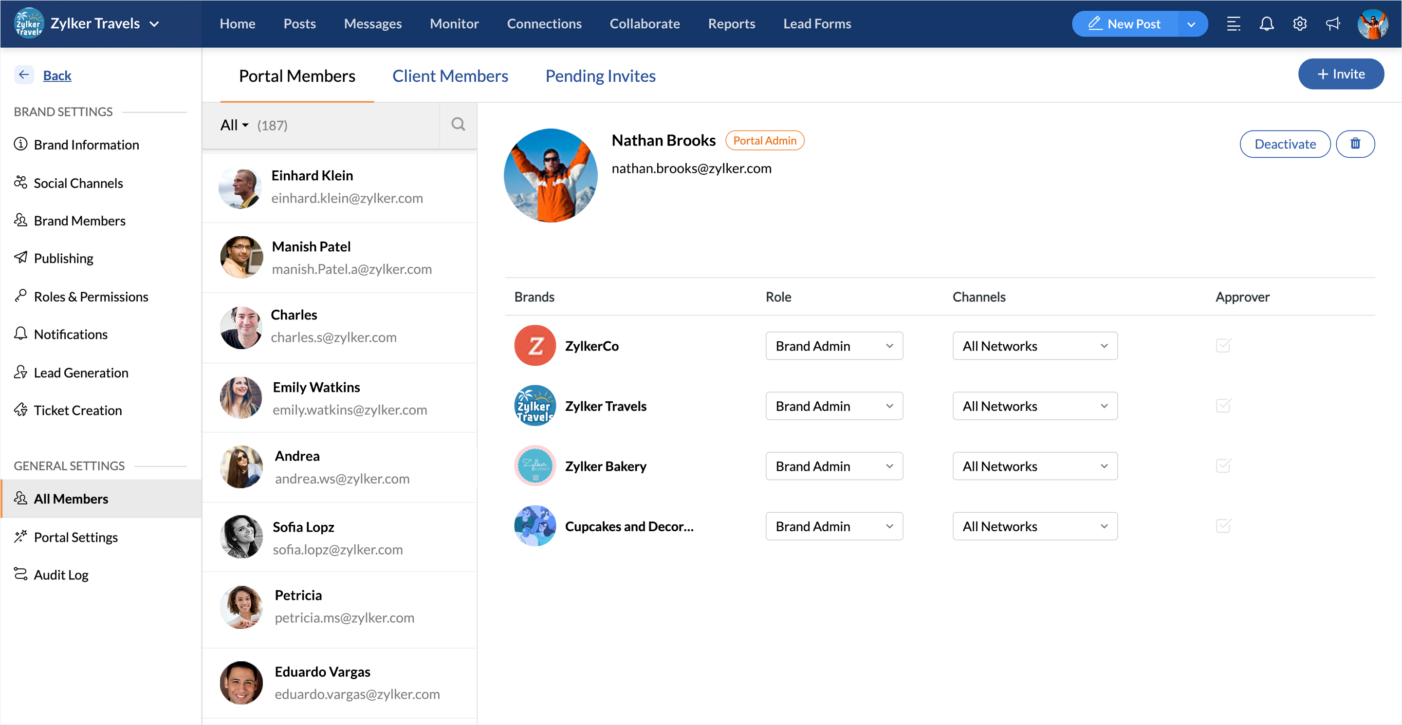 Adding Team Members and Member Roles
