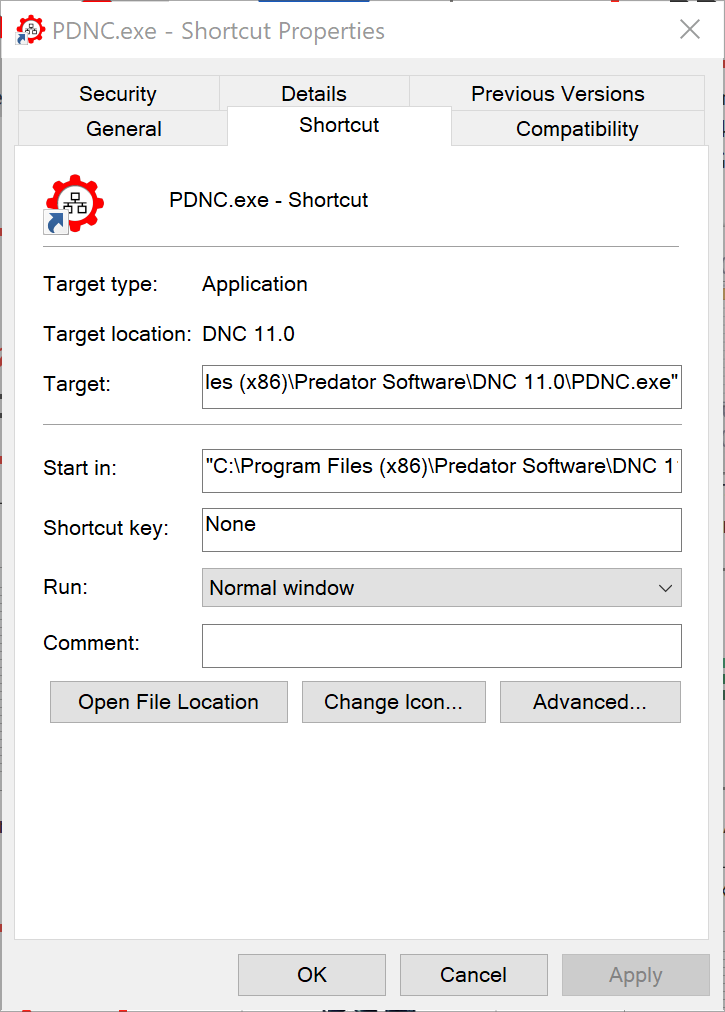 How to Restore the Predator DNC Administrator Shortcut