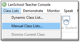 Creating and Managing Class Lists