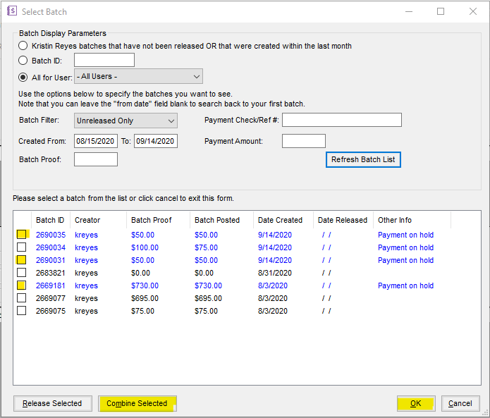 Recoupments and Forwarding Balances