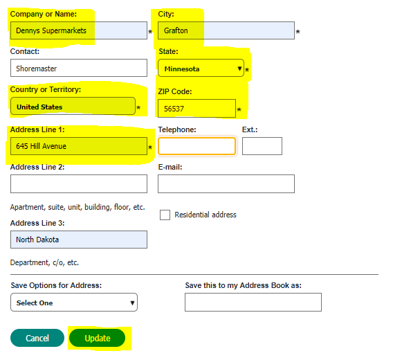 UPS Call-Tags and Returning Items