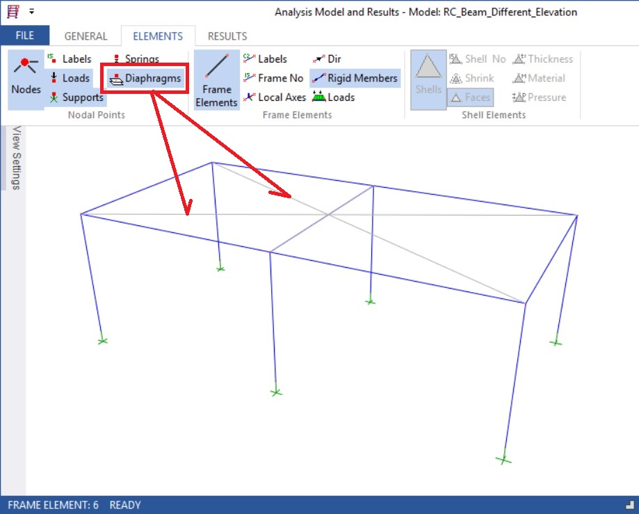 How to raise or drop a beam in elevation