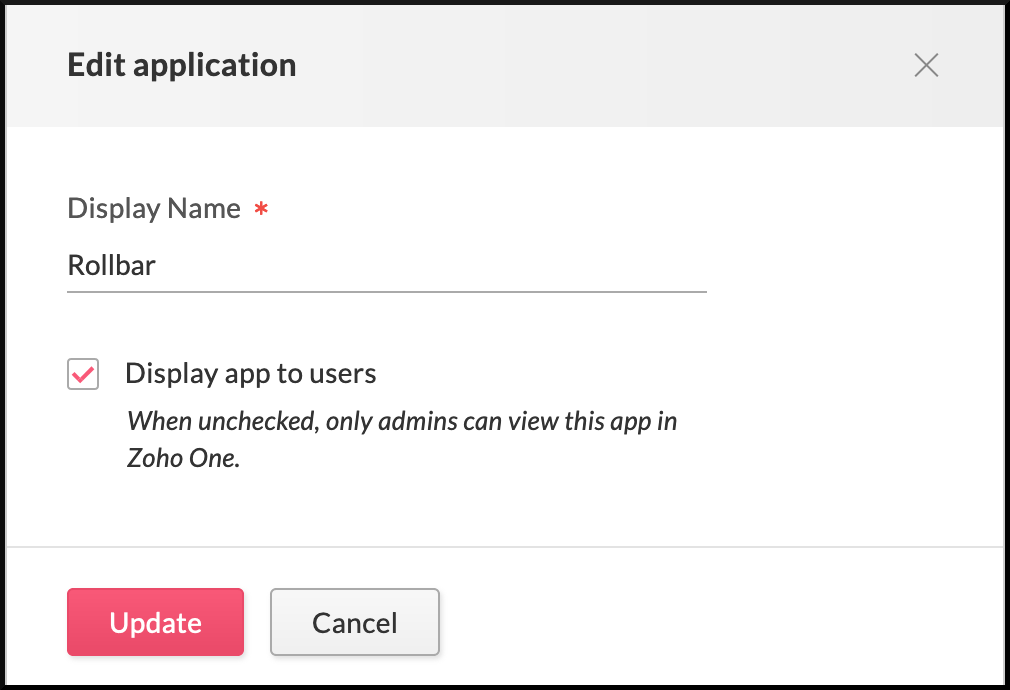 Directory Apps - Rollbar | Marketplace Installation Guides - Zoho One