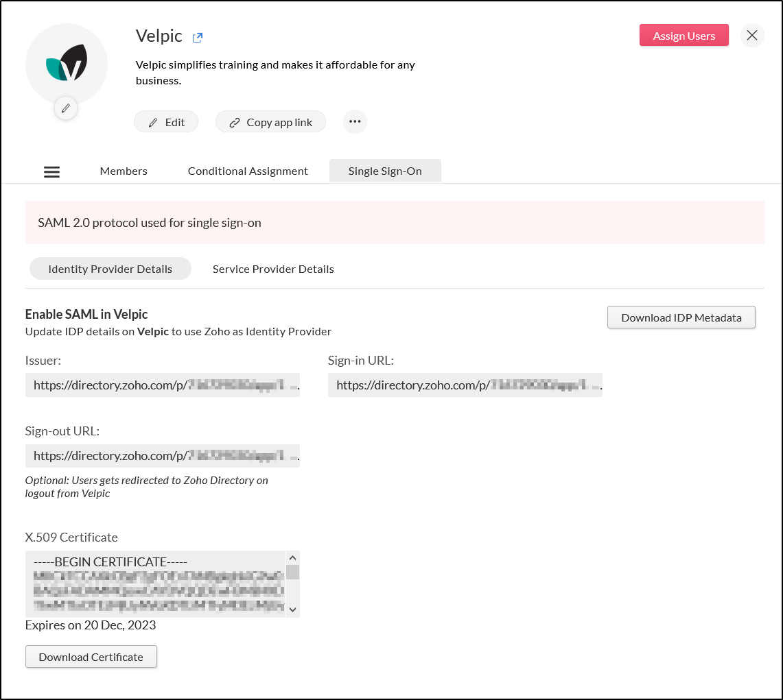 Directory Apps - Velpic for Zoho Directory | Markeplace Installation Guides - Zoho One