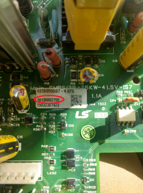 Solution Square : Finding the Part Number for a VFD PCB