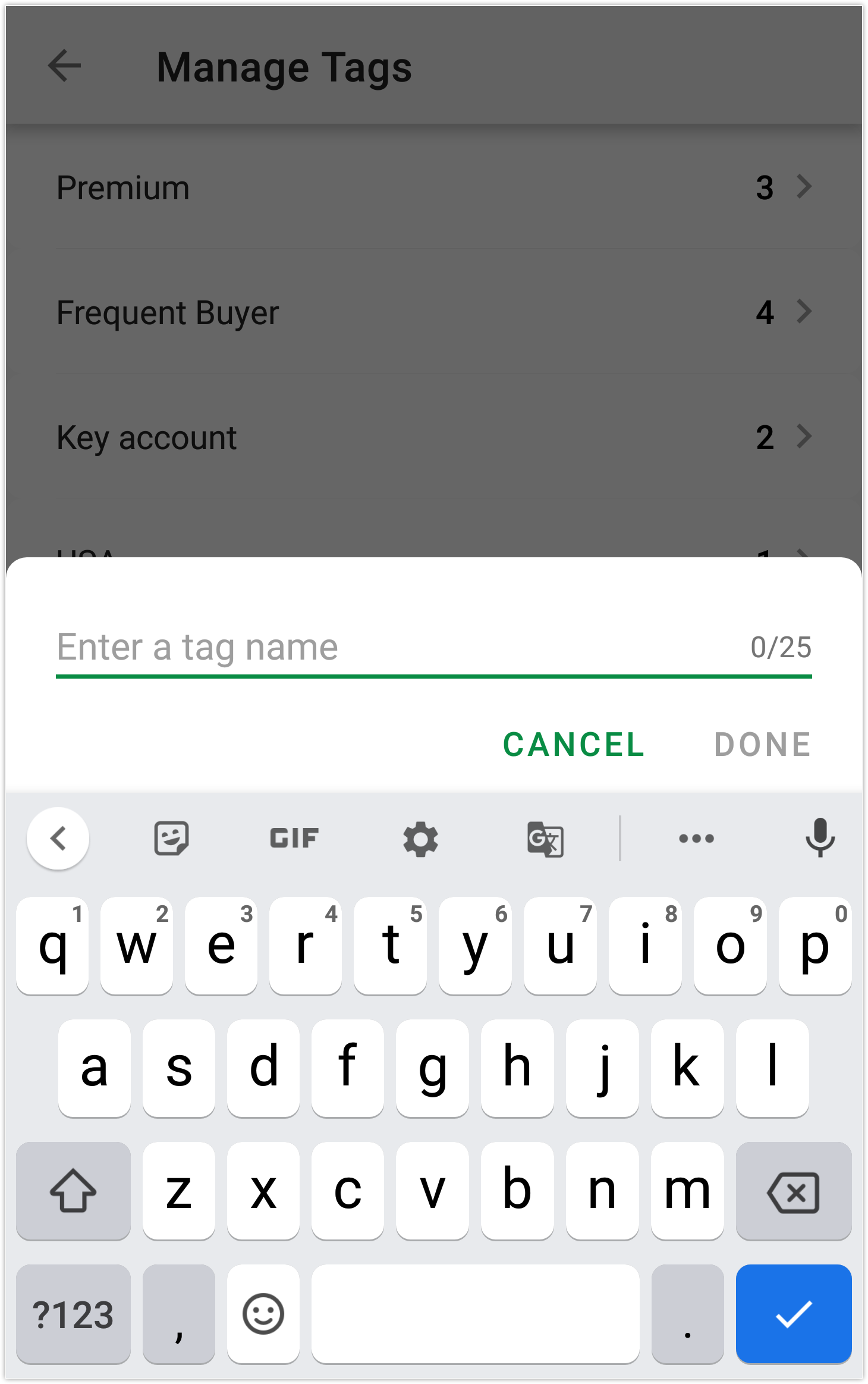 Create and Manage Tags from your Android phone | Online Help - Bigin by ...