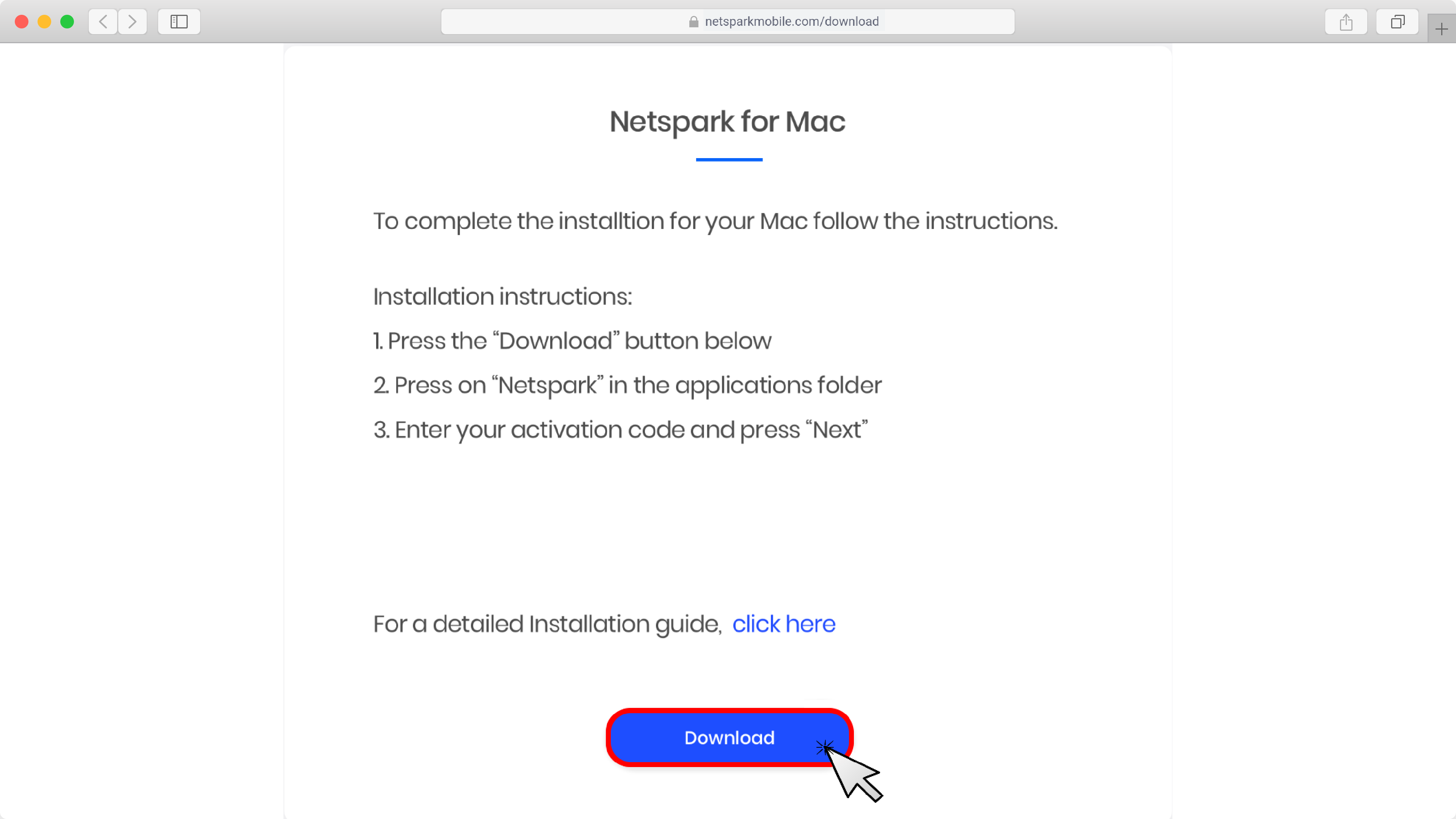 How do I Install Netspark for Mac?