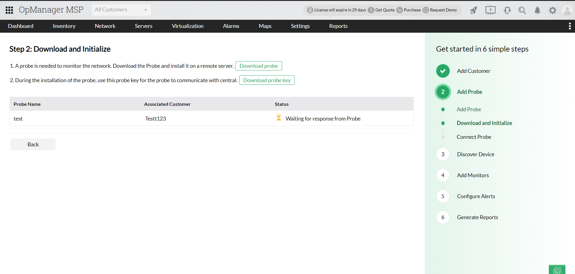 Getting Started with OpManager MSP