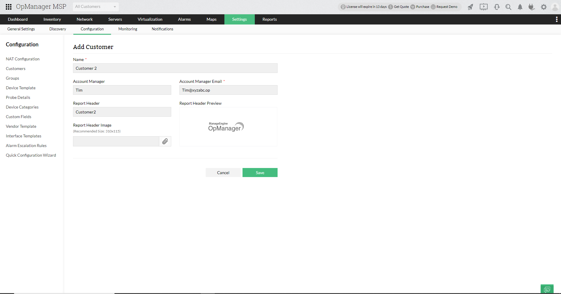 Getting Started with OpManager MSP