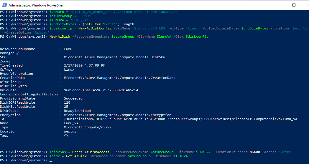 Lumu Virtual Appliance - Deploy on Azure