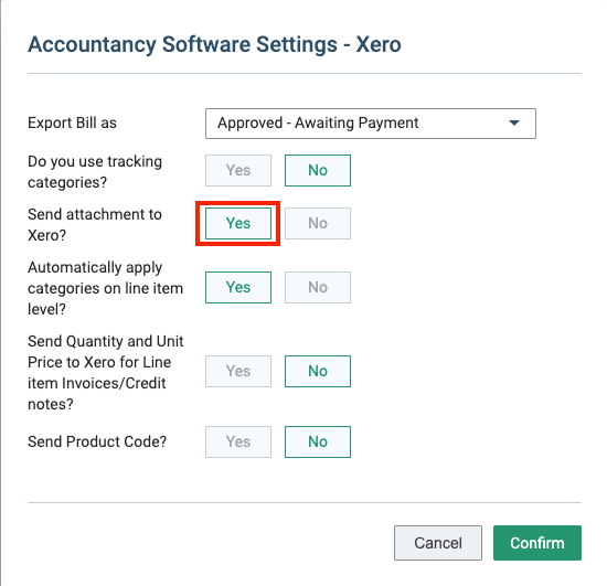 Sending a copy of an invoice to Xero