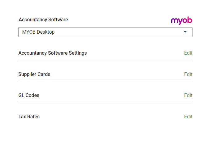 Import Supplier Cards from MYOB Desktop