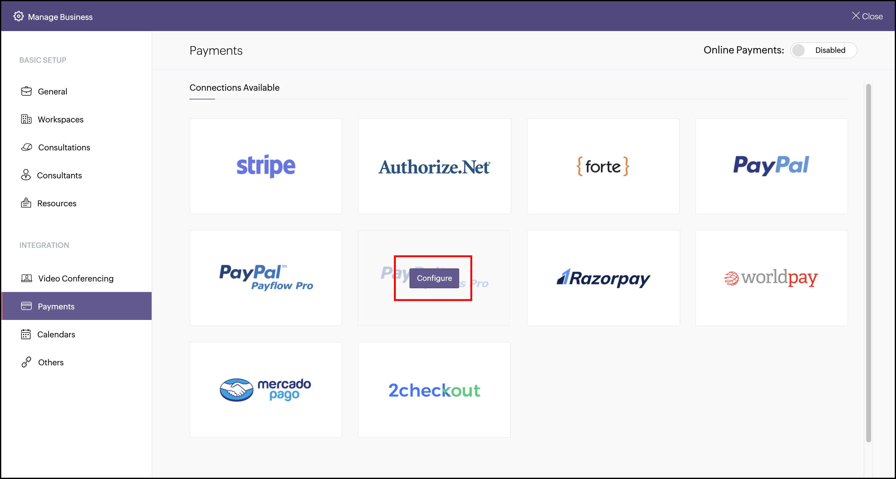 PayPal Payments Pro Payment Integration