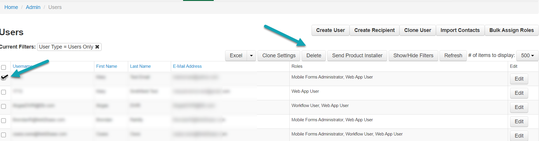 Managing Users and Recipients