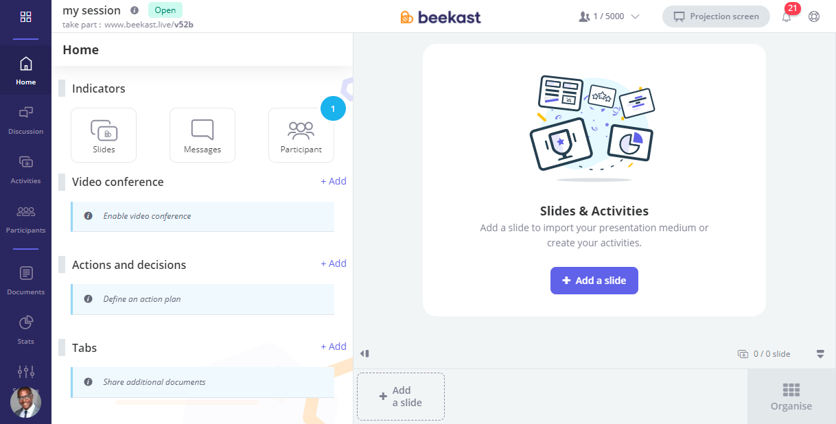 How to create a session