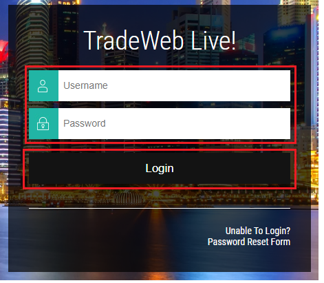 How do I change TradeWeb Live! Login Password?