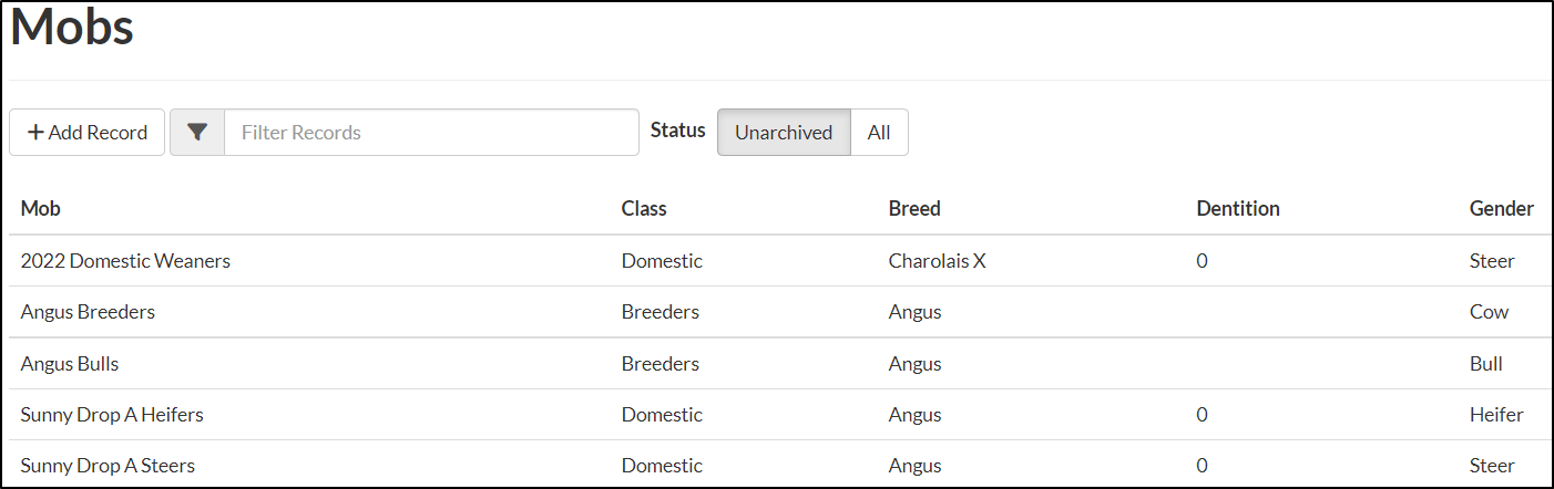 Setup Mobs (web & app)