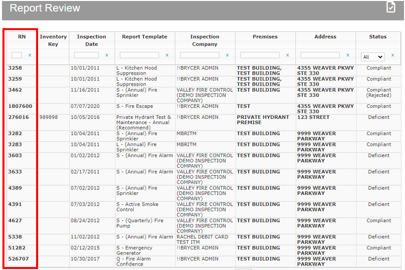 Where Can I Find a Rejected RN (Report Number)?