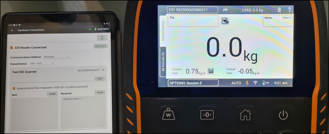 Setup Gallagher TW-1, TWR-1, TW-3, TWR-5 Weigh Scale (app)