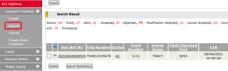 How do I change my Cargo Control Number?