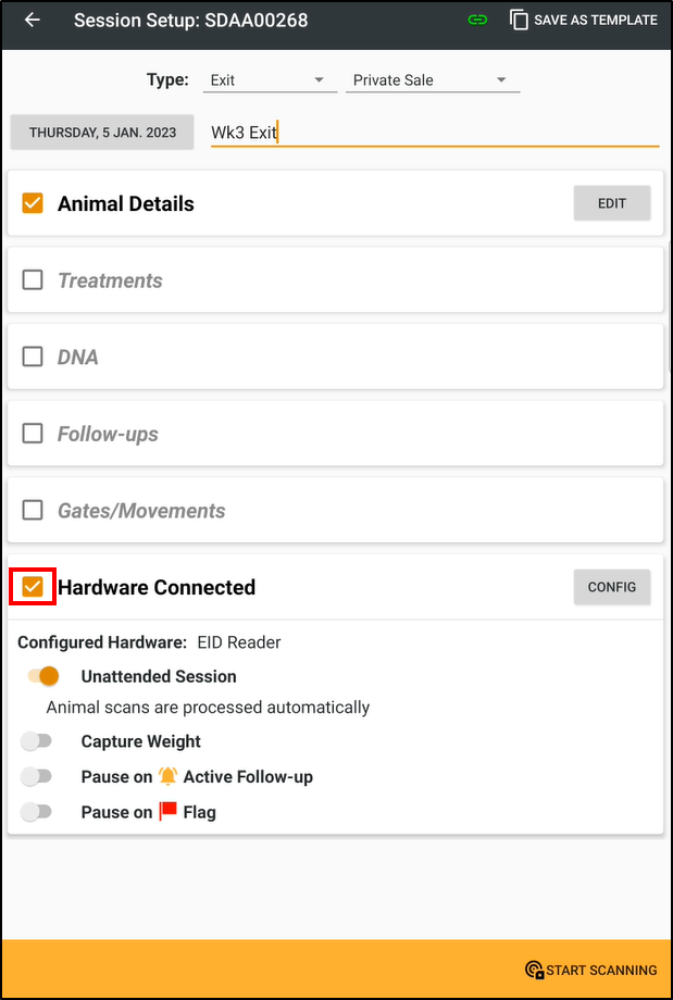 Setup Gallagher TW-1, TWR-1, TW-3, TWR-5 Weigh Scale (app)