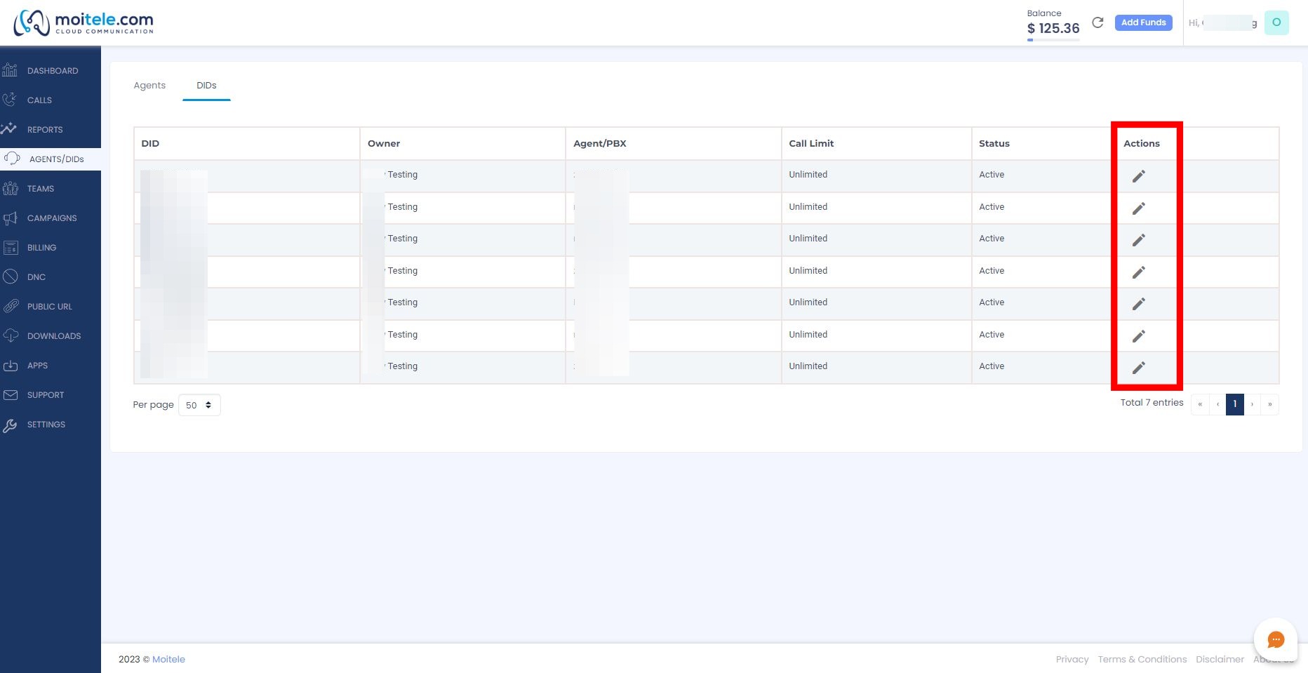 How to use the DID management module?