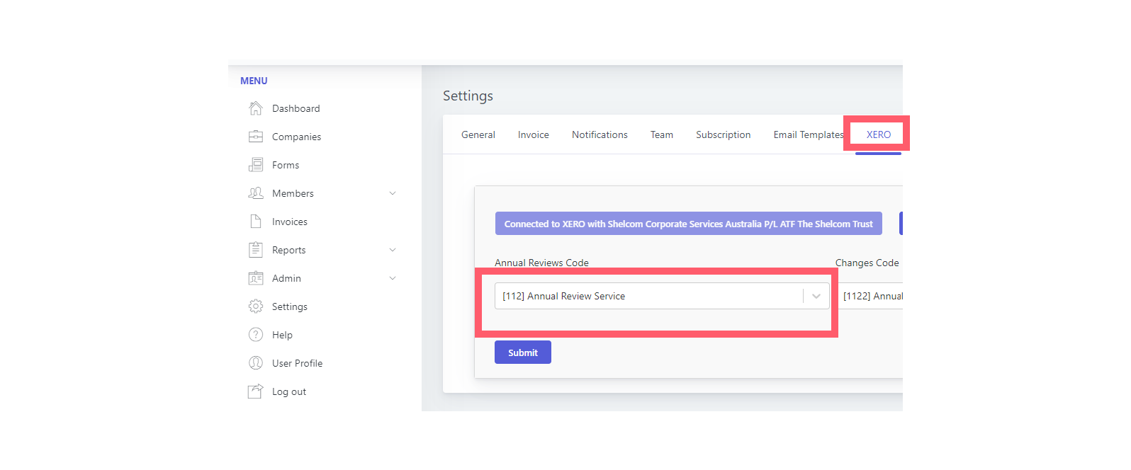 How to connect your Xero Blue to Waive