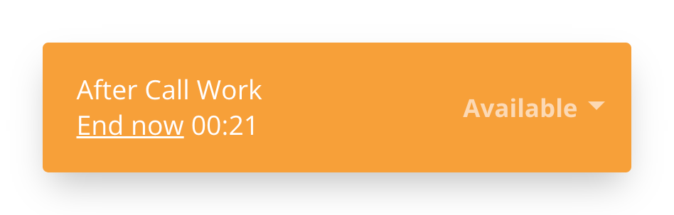 After Call Work (ACW)