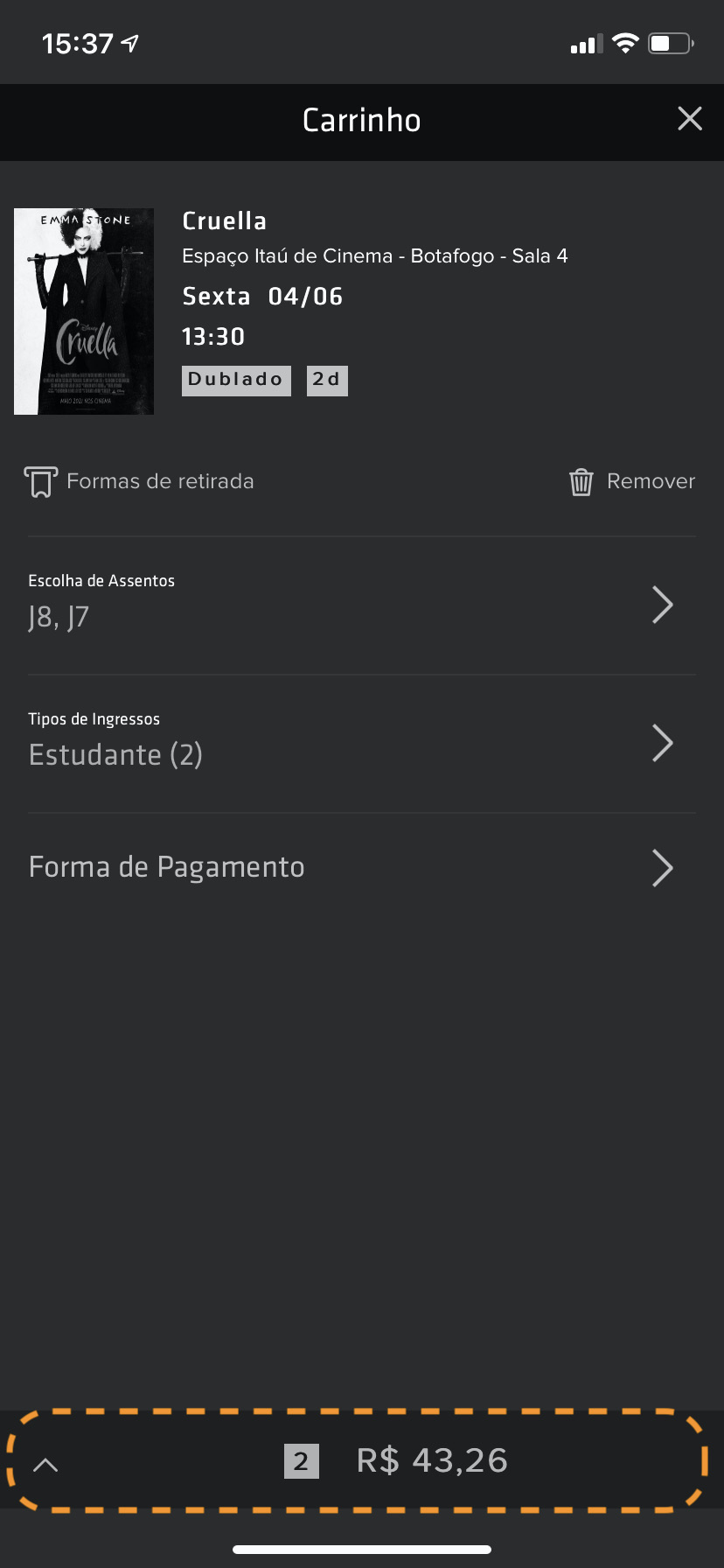 Como faço para comprar meu ingresso através dos aplicativos Ingresso.com?
