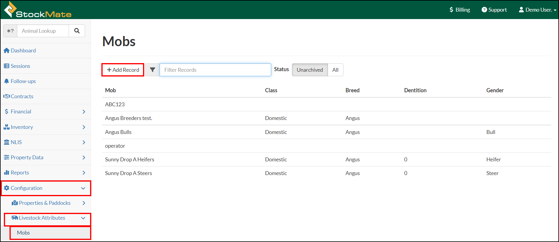 Setup Mobs (web & app)
