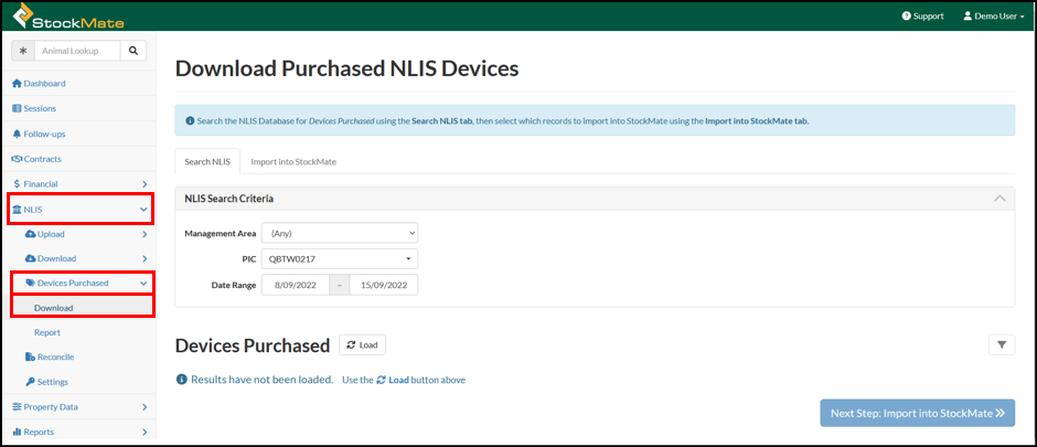 Download NLIS Devices Purchased